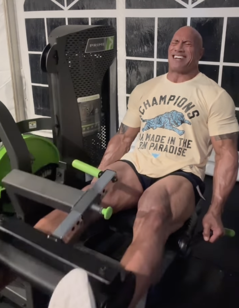 The Rock Shared a Search at His 'Insanely Efficient' Leg Day Workout ...