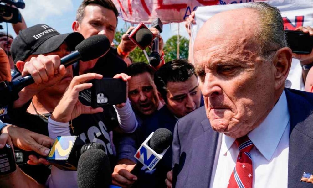 Rudy Giuliani surrenders to Georgia authorities in 2020 election case ...