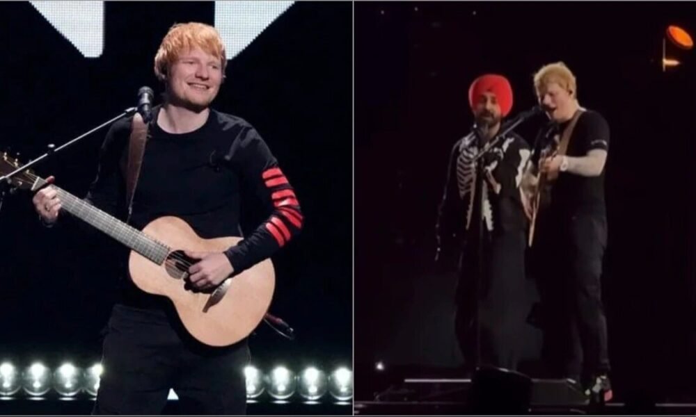 In Mumbai, Ed Sheeran and Indian artist Diljit Dosanjh perform a ...